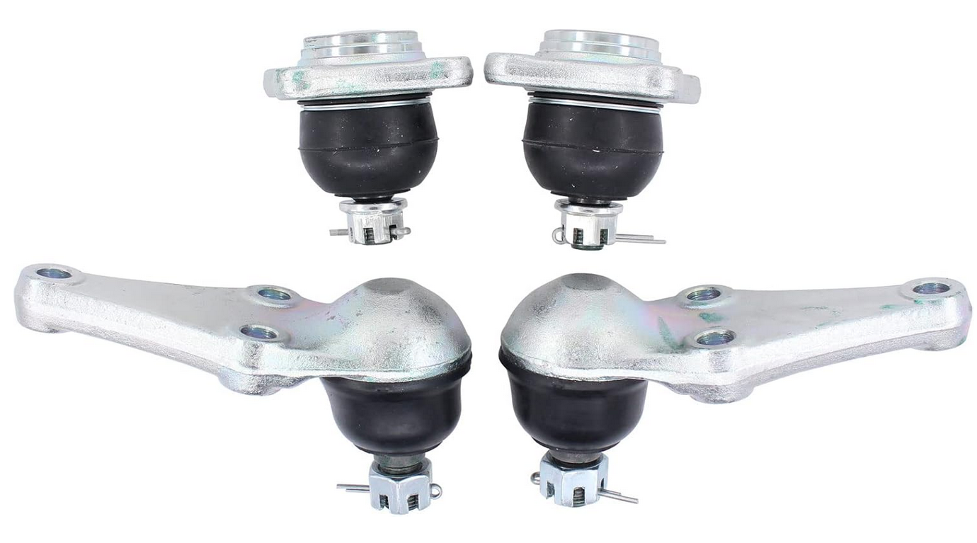 SET (4X) FRONT UPPER +LOWER BALL JOINTS for MITSUBISHI TRITON 4WD ML M ...