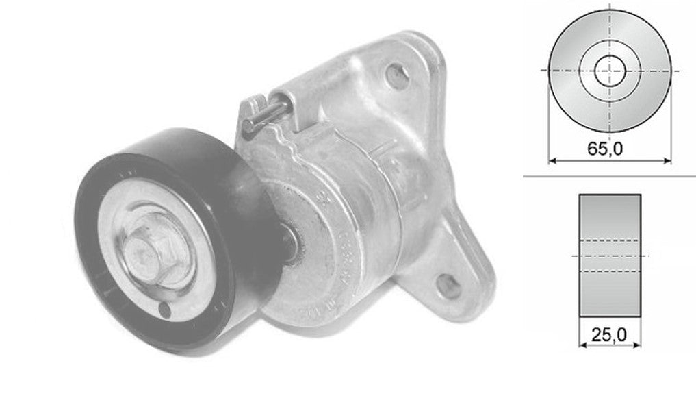 DRIVE BELT TENSIONER & PULLEY for MITSUBISHI OUTLANDER ZG ZH 2.0L 2.4L ...