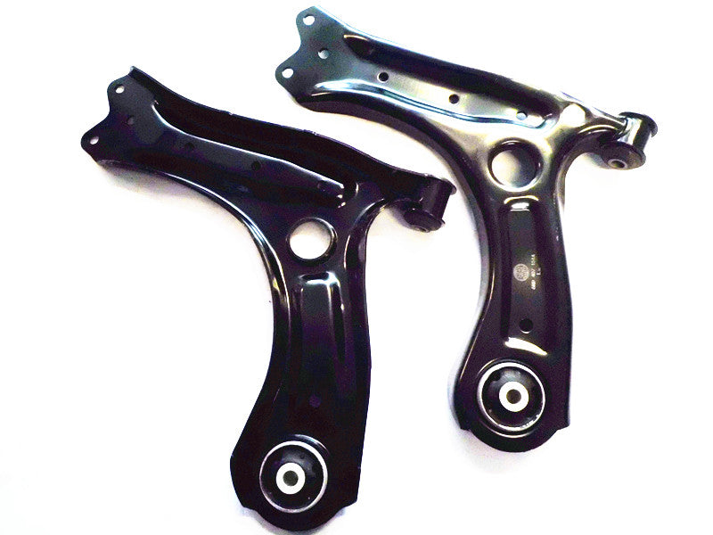 PAIR NEW FRONT LOWER CONTROL ARMS for SKODA RAPID SPACEBACK TSI 2014-2 ...