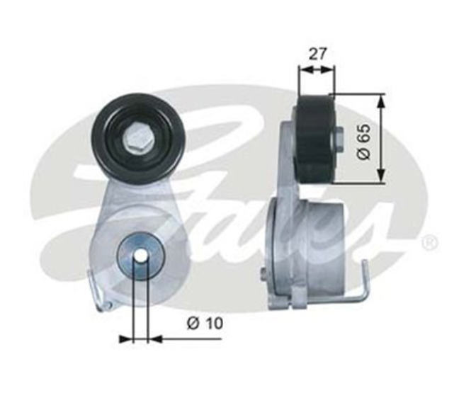 DRIVE BELT TENSIONER & PULLEY FOR HYUNDAI SANTA FE CM 2.2L DIESEL D4HB ...